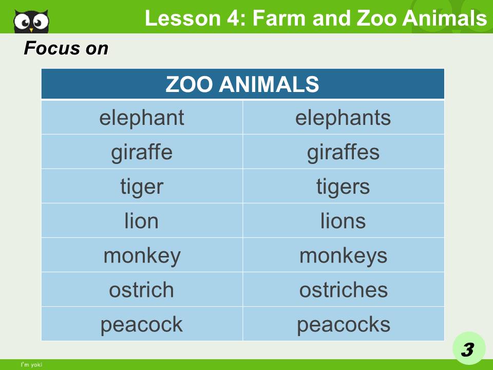 YOKITALK: Unit 5_Lesson 4 Animals