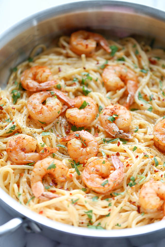 Sos Recette Spaghetti Aux Crevettes Et Beurre à Lail