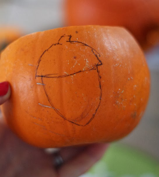 Our Halloween Pumpkins: A Squirrel & His Nut | 17 Apart