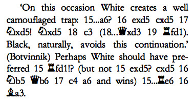 The Streatham & Brixton Chess Blog: Predecessors X: Smyslov-Botvinnik 1958