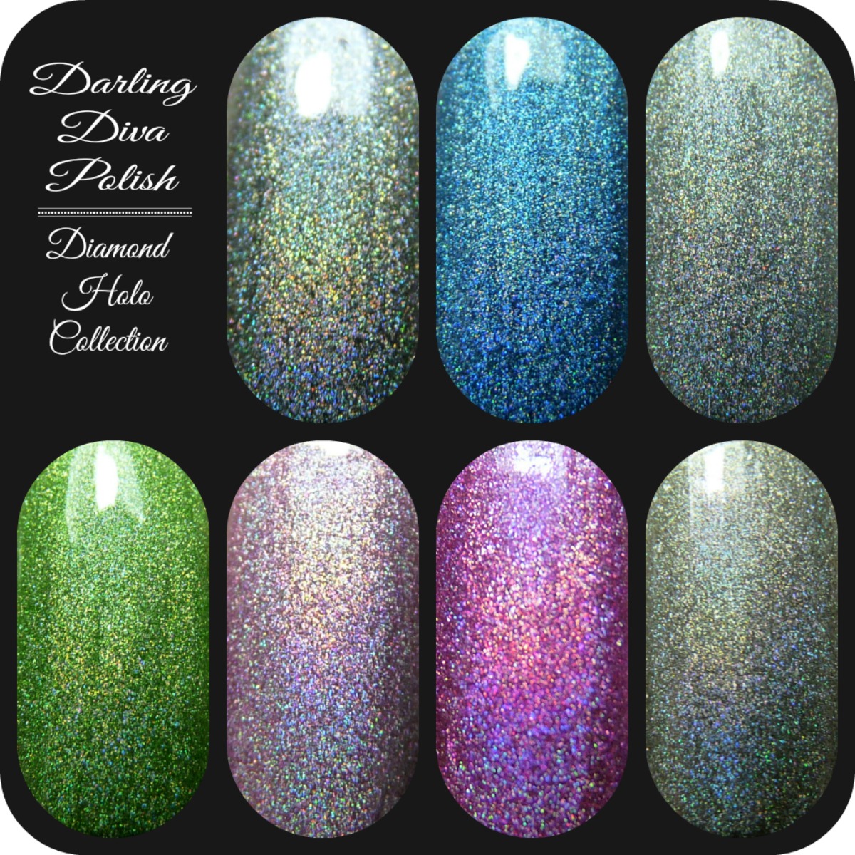 Darling Diva Polish Diamond Holo Collection - Swatches and Review ...