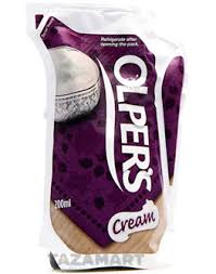 Weekly Writes: Whipped cream made with Olper's cream