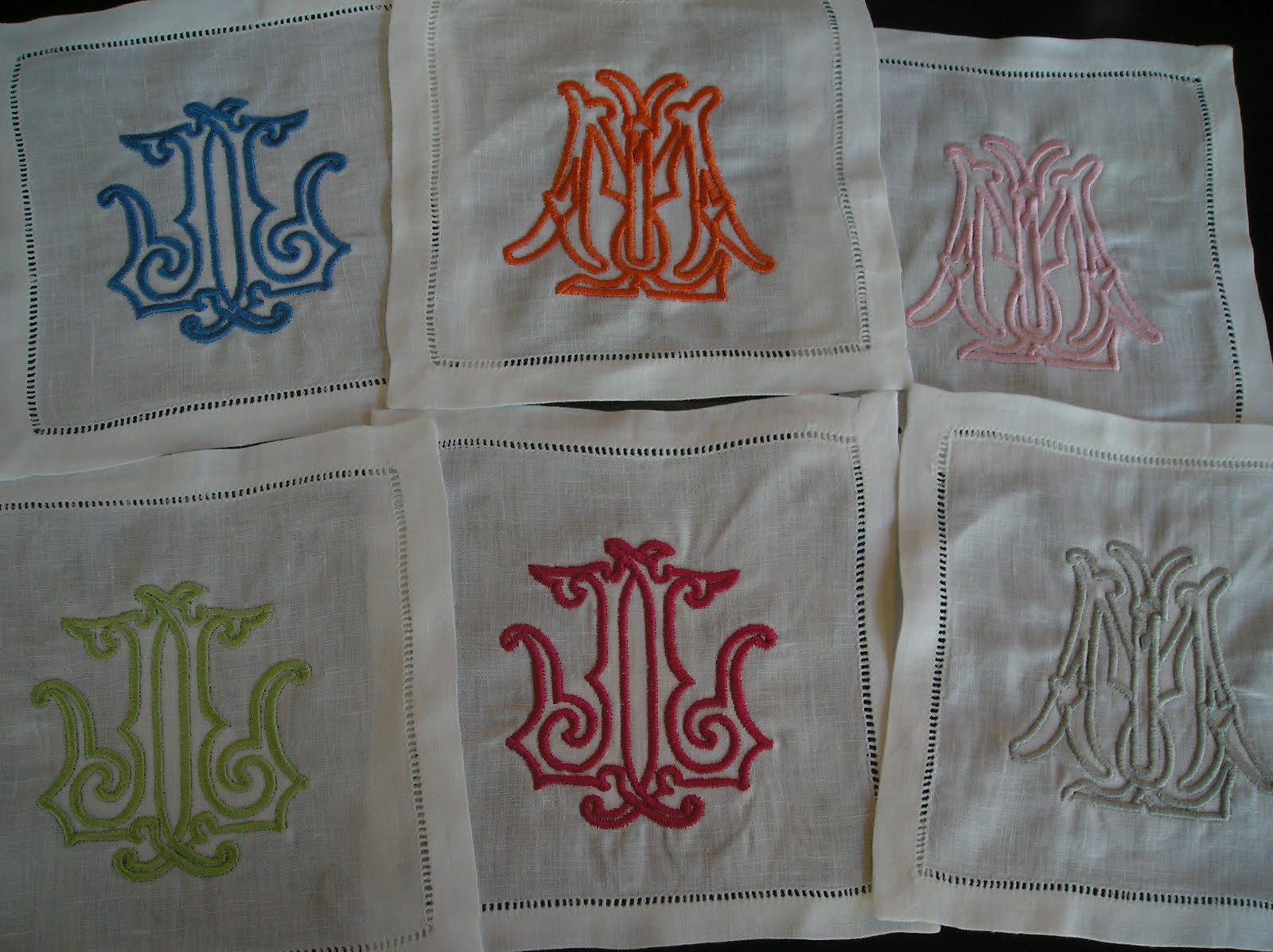 Number Four Eleven: monograms and more monograms...