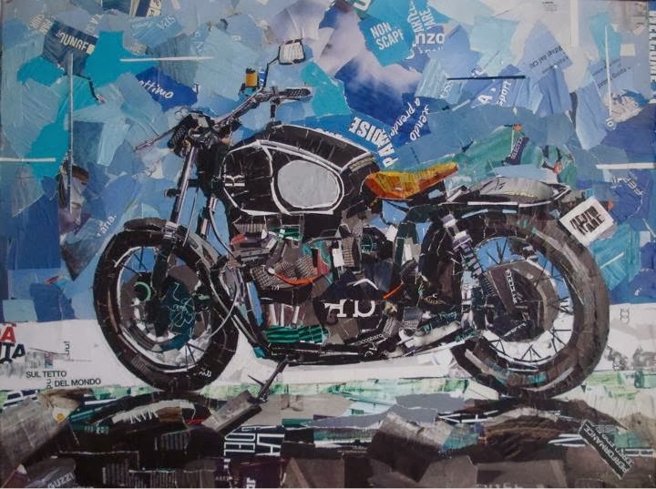 "Motorcycles Collage" by Mauro Spinelli - Lsr Bikes