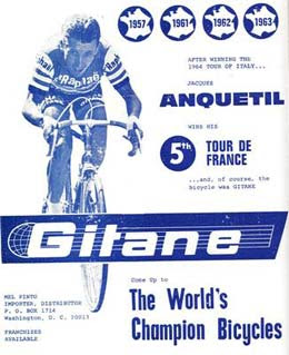 CICLISMO HISTORIA: Gitane, bicicletas.