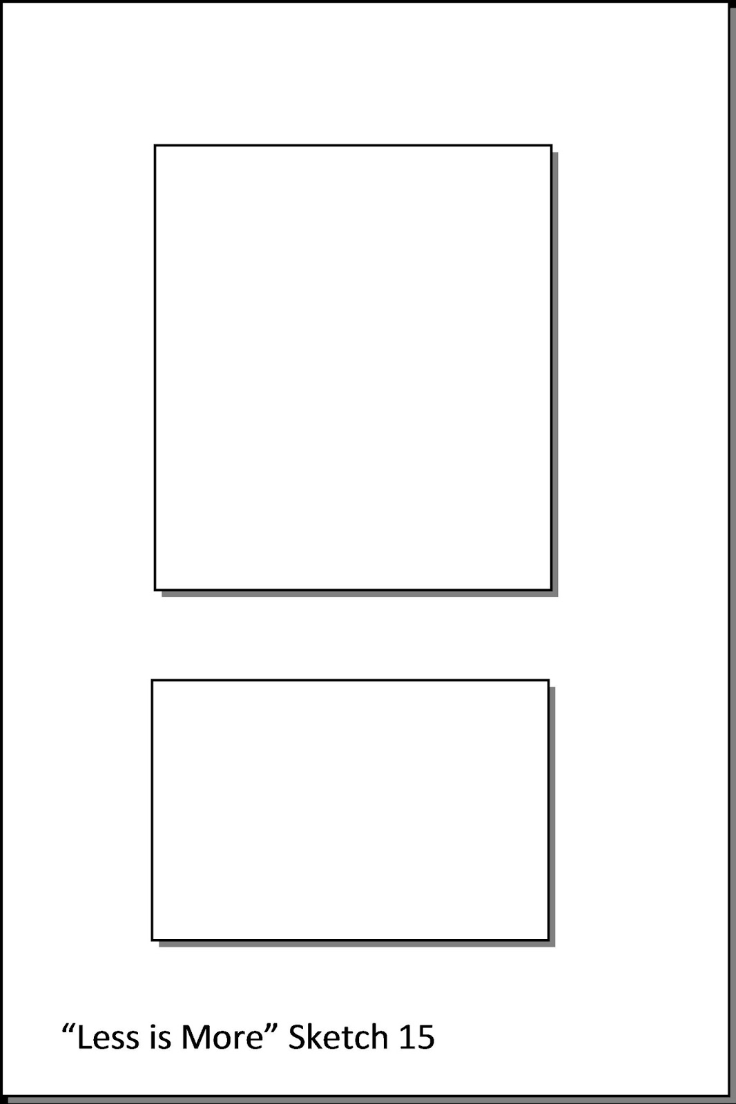 Simply One of a Kind: Week 230 at Less is More - Sketch