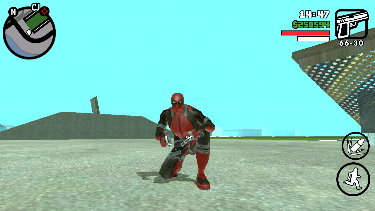 Cara install skin mod Deadpool GTA SA Android - GabrielSW0rd