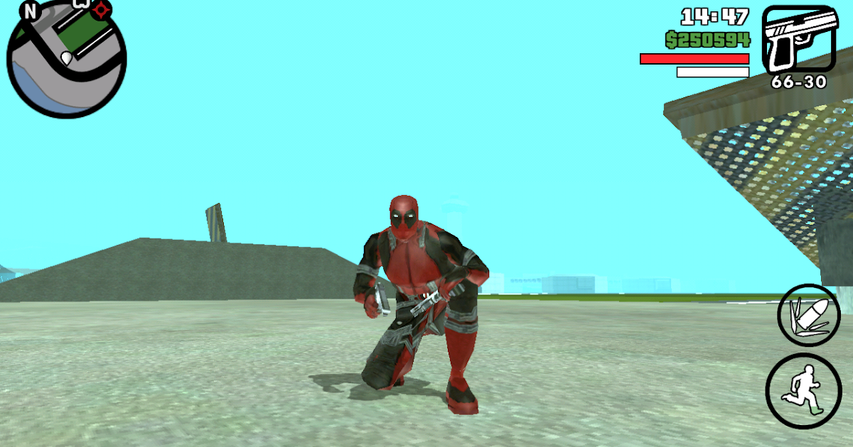 Cara install skin mod Deadpool GTA SA Android - GabrielSW0rd