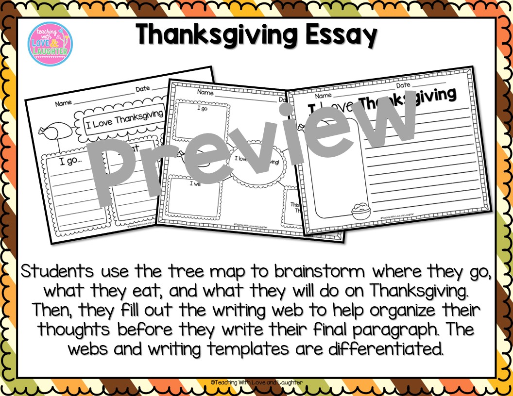 Teaching With Love and Laughter: Thanksgiving Literacy Center Activities