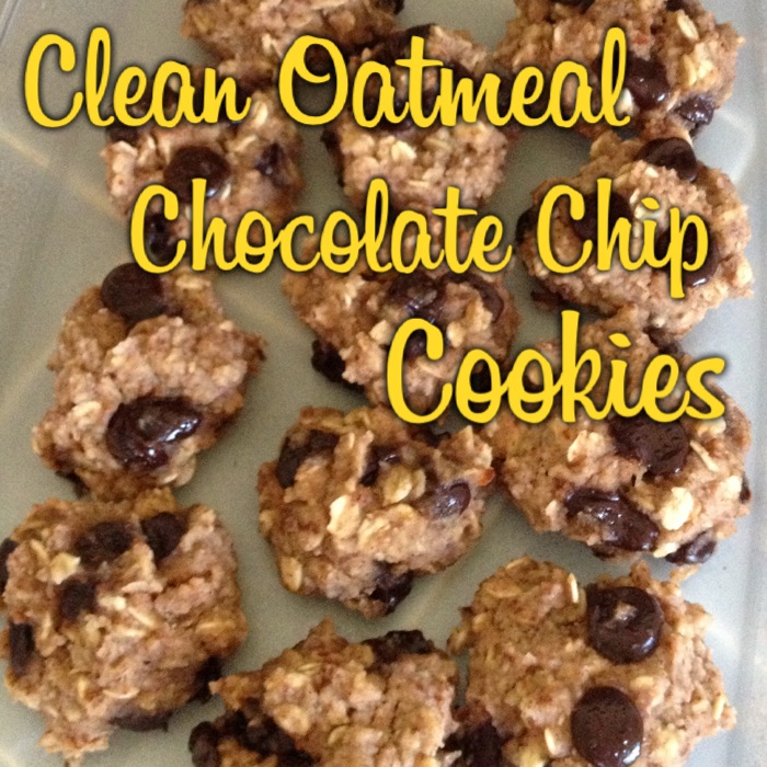 Fitness Fanatic: Clean Oatmeal Chocolate Chip Cookies