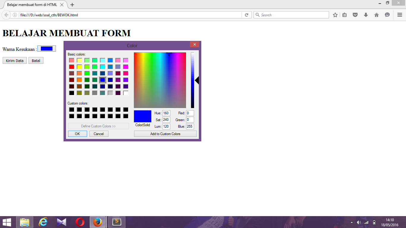 9. Tutorial HTML MEMBUAT FORM DI HTML BAG III - Tutorial Programming ...