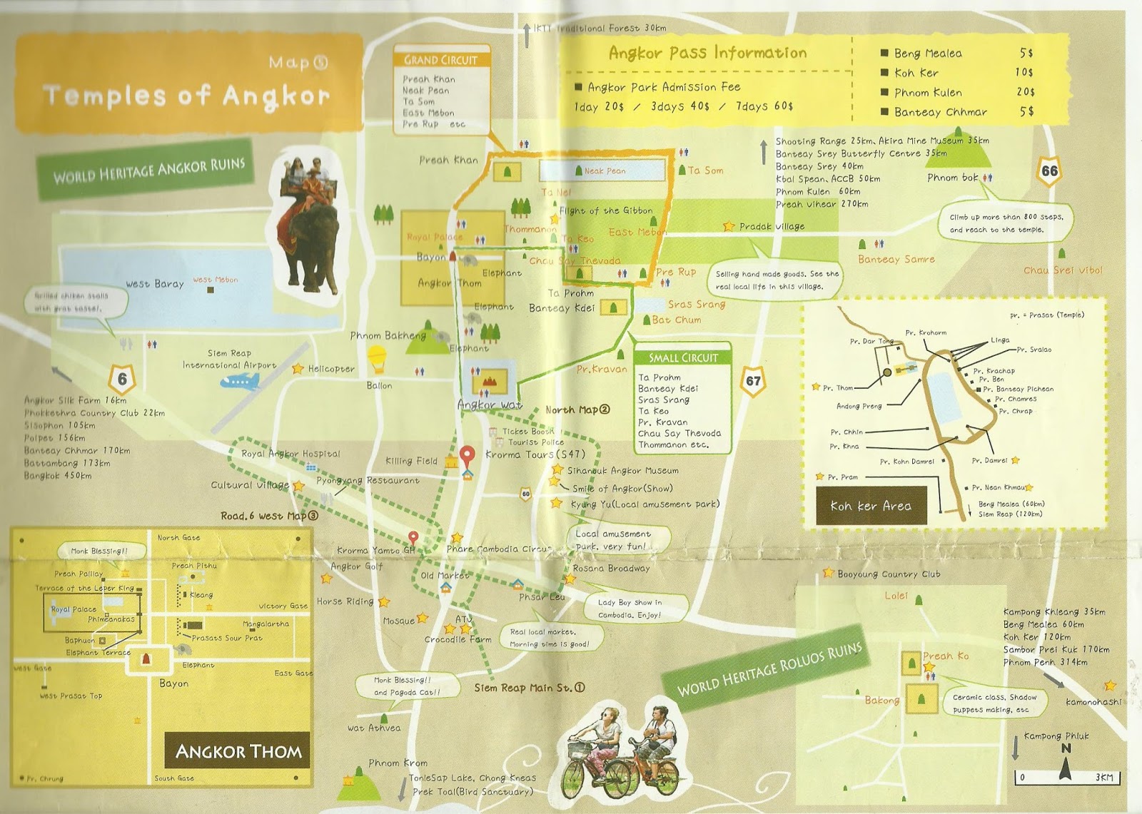 Mapas y planos de Angkor - Conmimochilacuestas