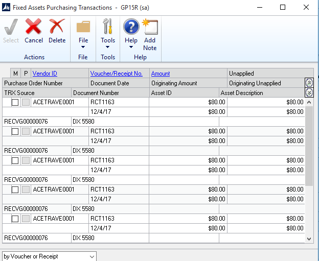 Dynamics GP Essentials: Pending Fixed Assets Purchases Report