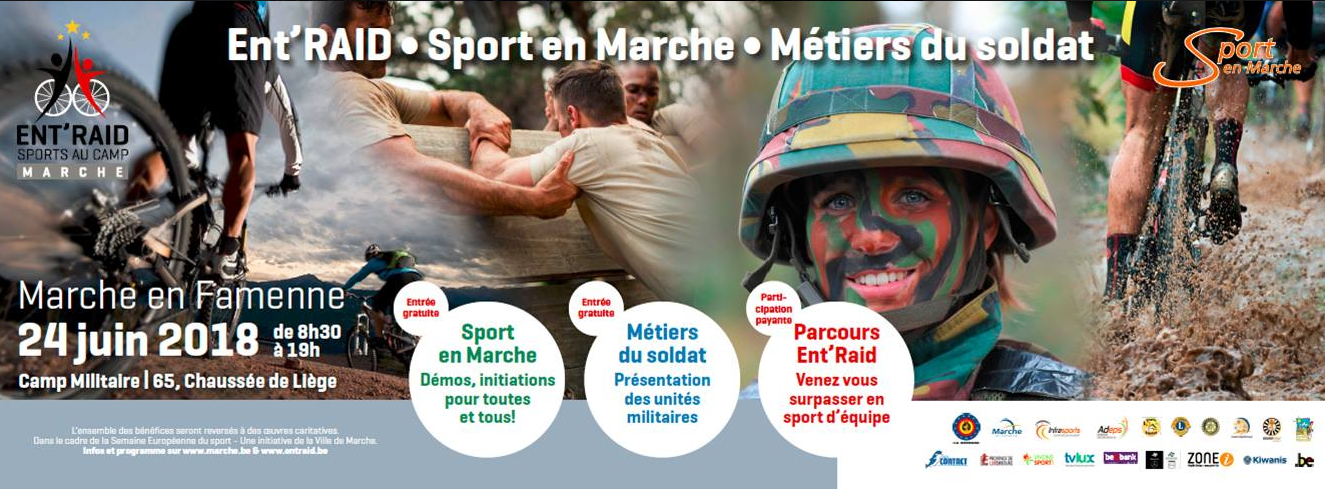 Les infos du Nord-Luxembourg: « Ent’RAID et Sport au Camp » 2018 , le 24 juin au Camp Roi Albert