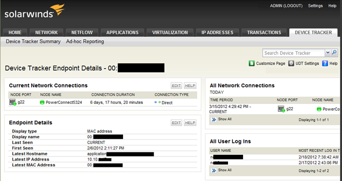 Trooper Thorn's IT documents: Solarwinds User Device Tracker: How To ...