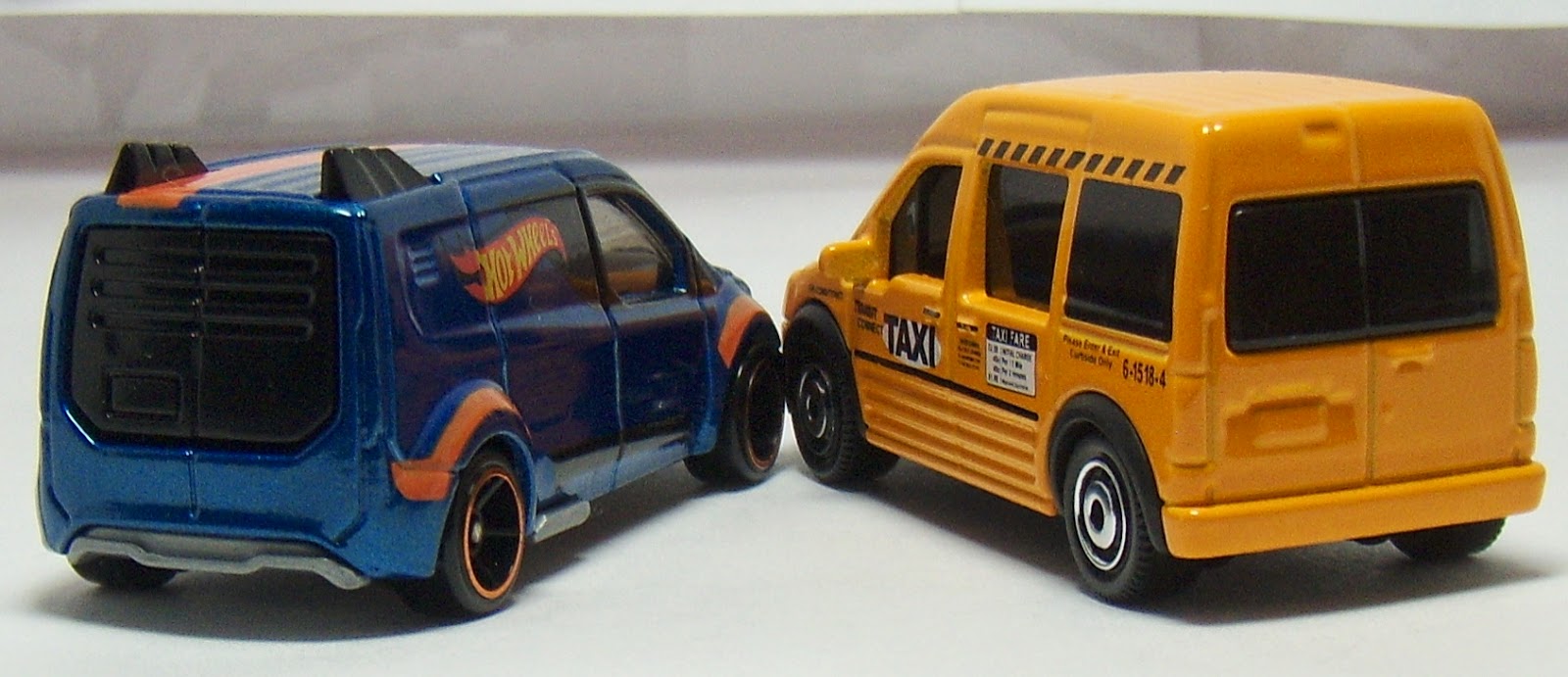 Hot Wheels and Matchbox Ford Transit Connect