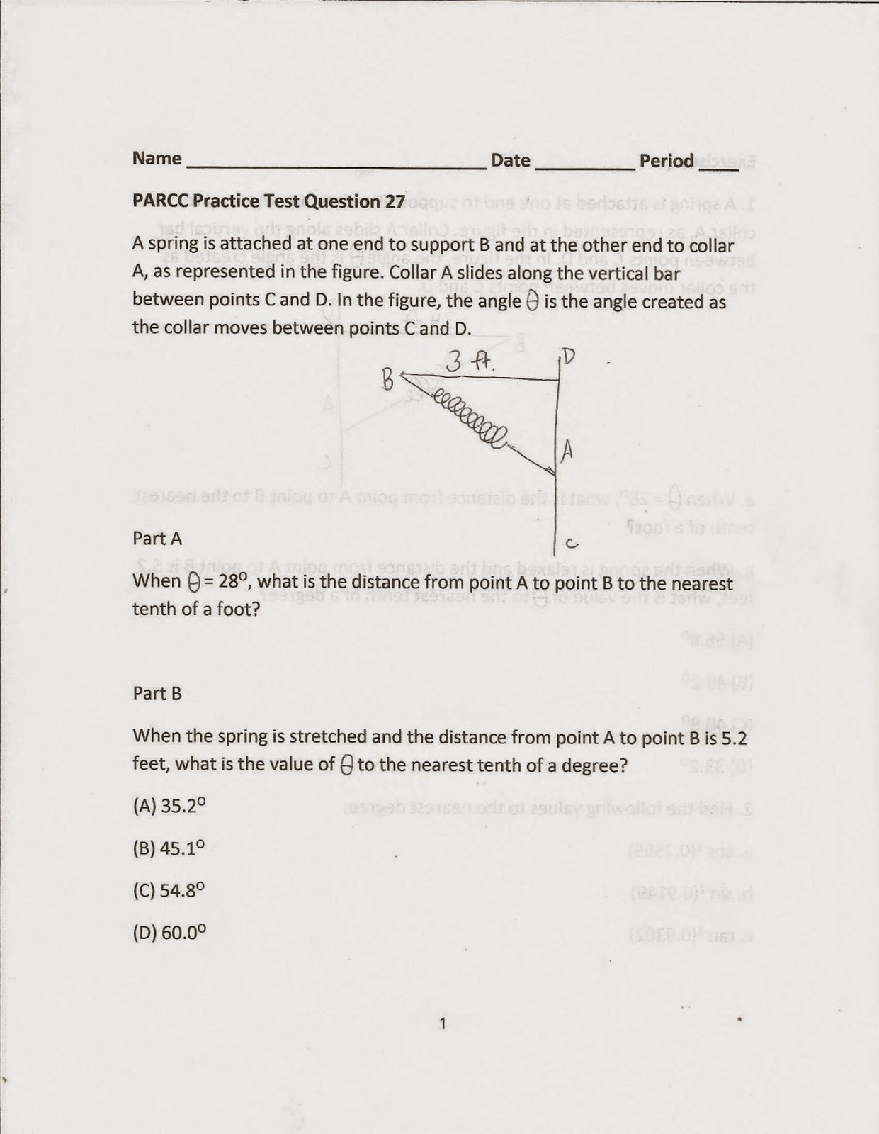 Geometry, Common Core Style: PARCC Practice Test Question 27 (Day 172)