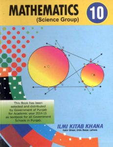 10th Class Math Book PTB