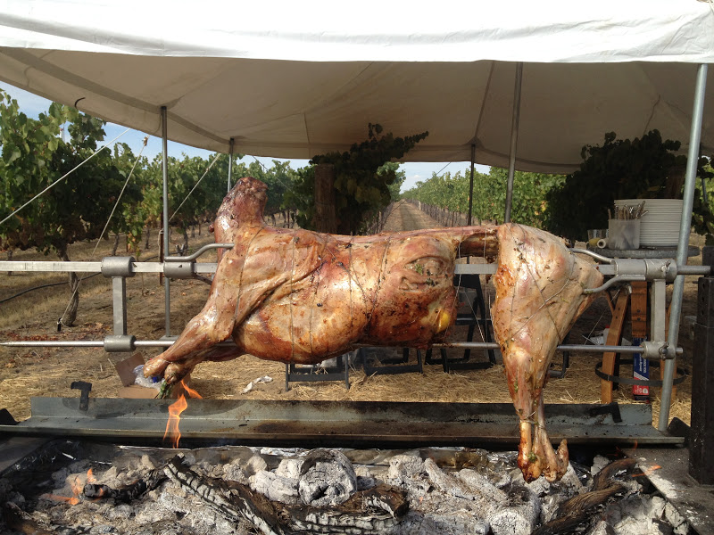 My Travels: Kestrel Vineyards "Big Night" and Our Subsequent Goat Roast