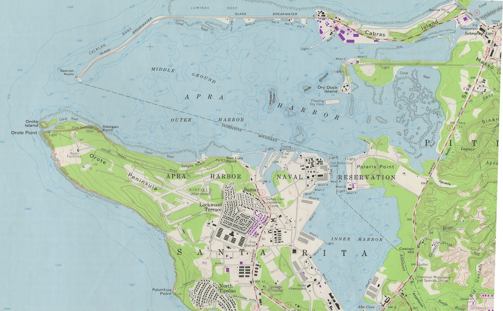 GIS Research and Map Collection: Maps of Guam Available from Ball State ...