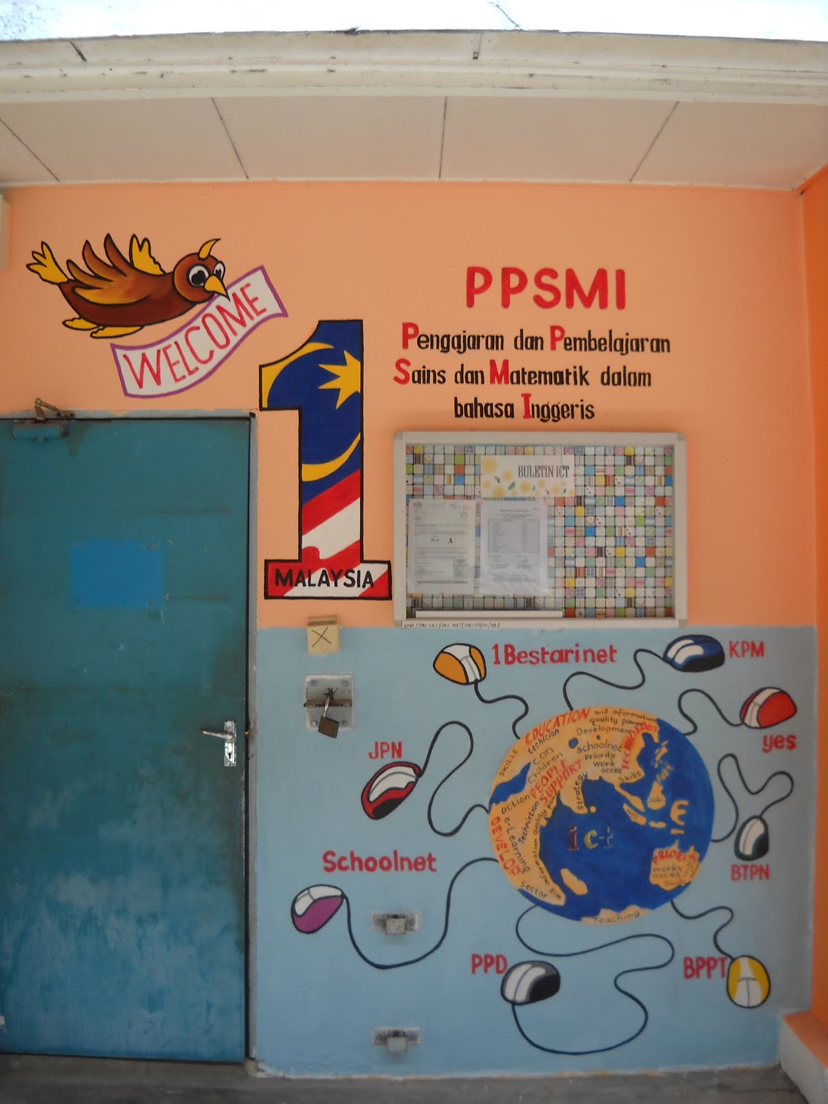 Pelukis Mural Shah Alam: Mural Teknologi Maklumat - ICT