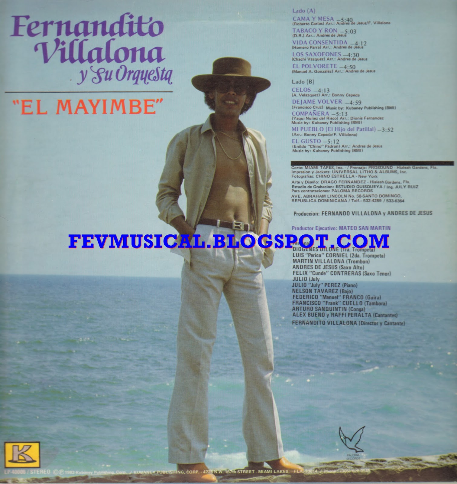 FEV MUSICAL: 1982 - Fernandito Villalona & Su Orquesta - El Mayimbe ...