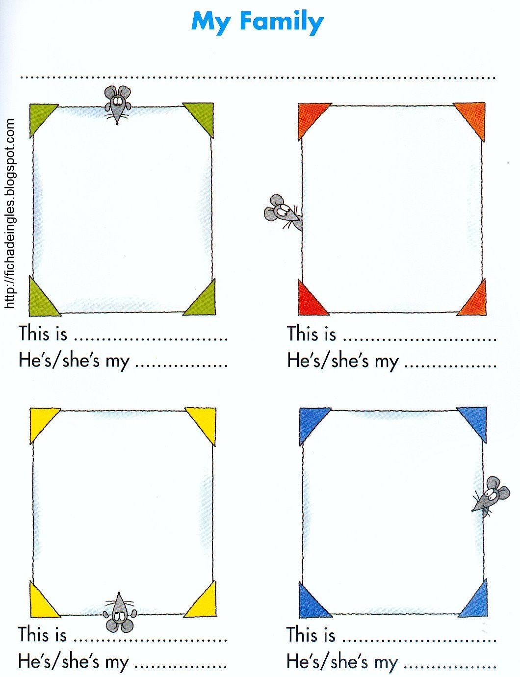LEARNING IS FUN!: FAMILY WORKSHEETS