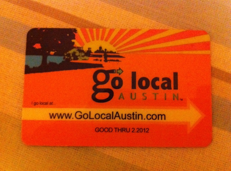 Savorish Magazine: A Local Incentive: Austin's "Go Local" Cards