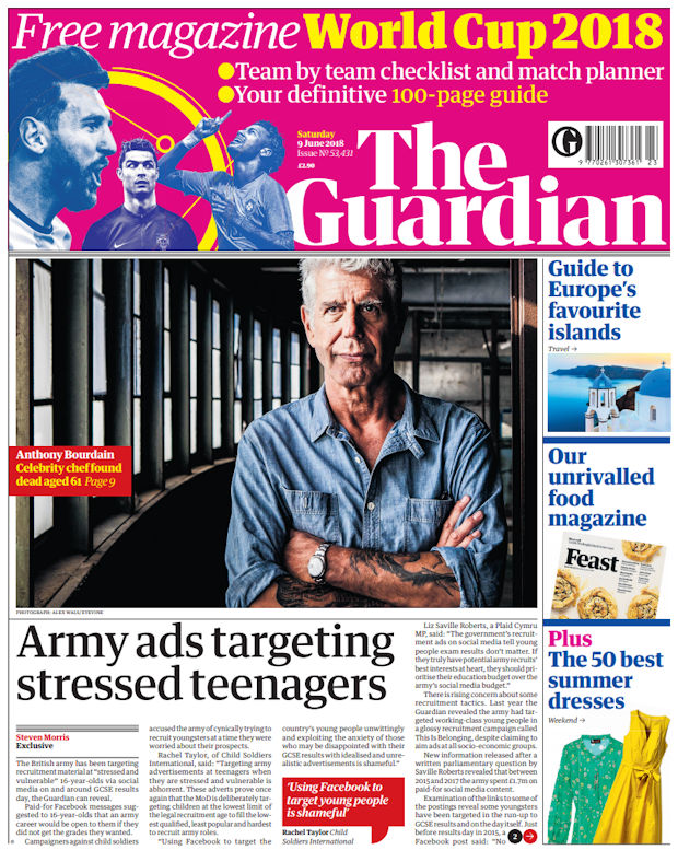 Football Cartophilic Info Exchange: The Guardian - World Cup 2018 (booklet)