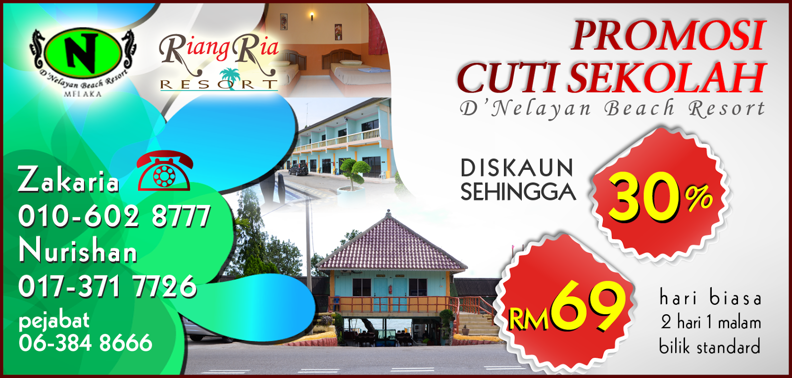 RIANGRIA WATERPARK DAN RESORT, PENGKALAN BALAK, MELAKA: PAKEJ Riang Ria ...