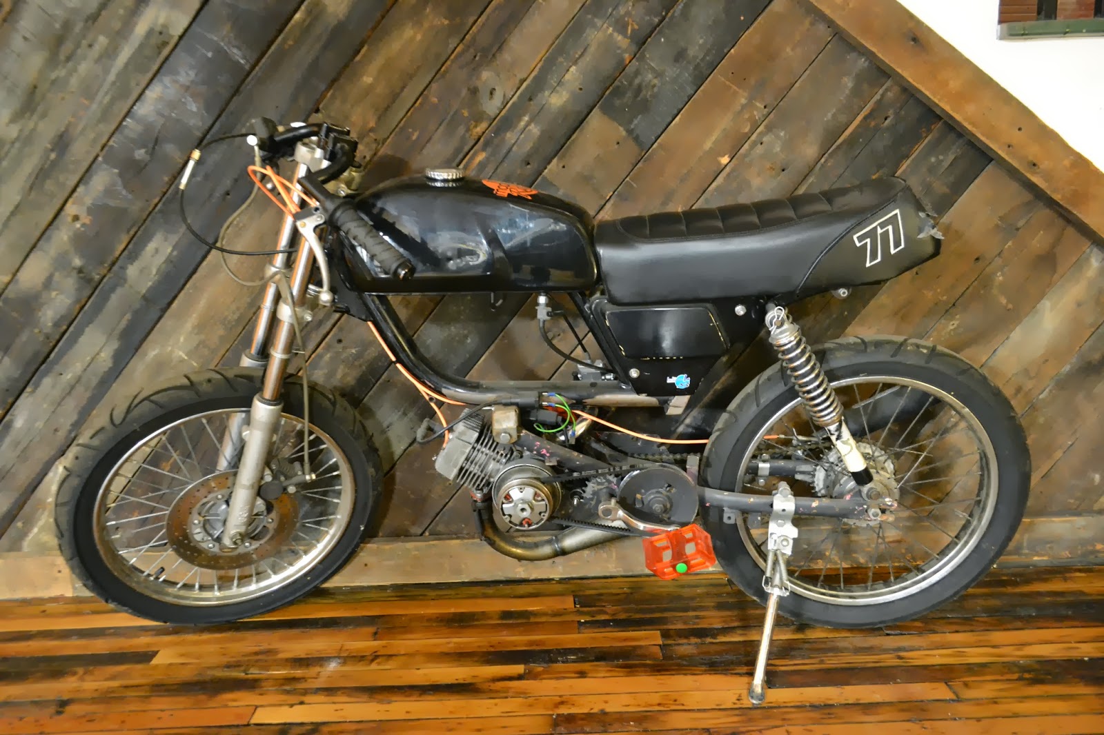 Home Alone with Mopeds.: 1977 Moped's Reality Factory Grand Opening.