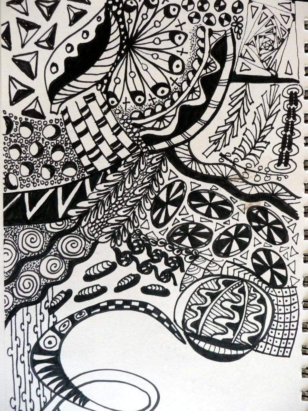 Art Book Bug Diary: Zany for Zentangles!