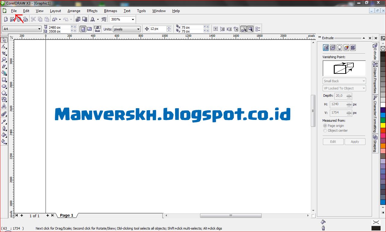 Cara Export gambar di Coreldraw - Manverskh