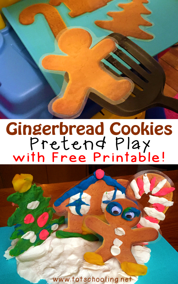 The Gingerbread Man Pretend Play Printable Activity | Totschooling ...