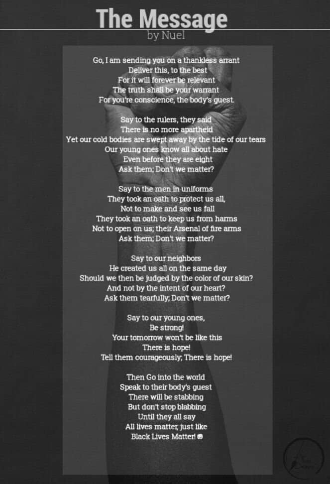 Poems From Readers : The Message – Nuel | Poetry Prose Hub