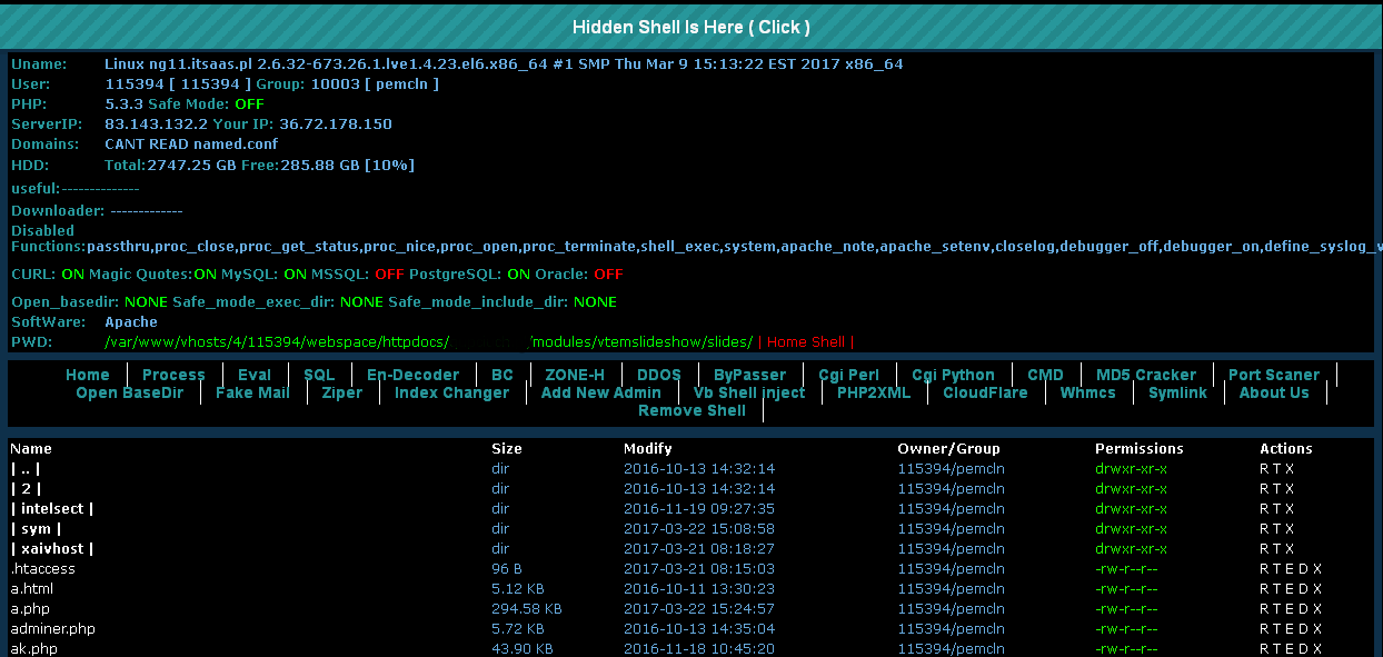 ALFA TEaM Shell Backdoor ~ CosmicGat3