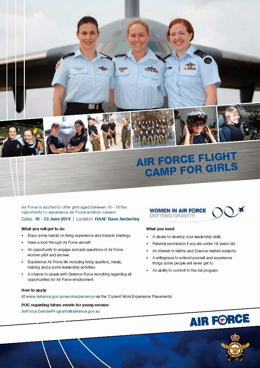 Jenny's Guidance Blog: Female Flight Camp - RAAF Amberley