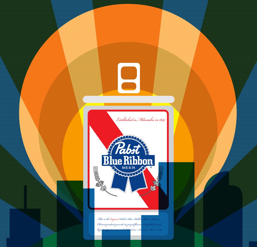 Pabst Blue Ribbon Clip Art