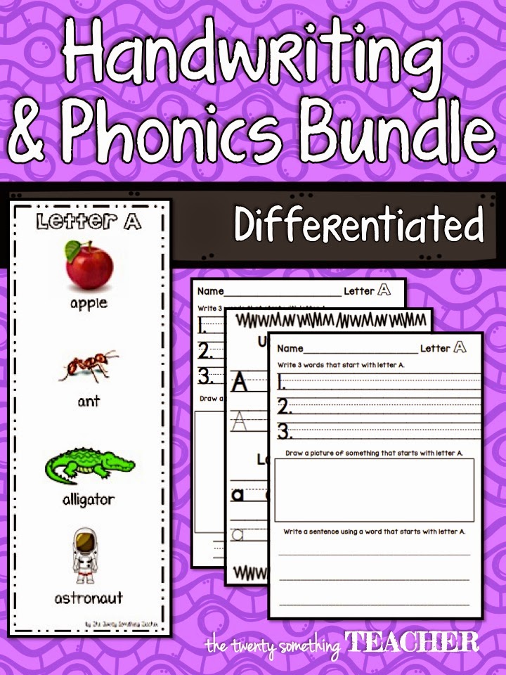 The Twenty Something Teacher: Handwriting and Phonics Bundle