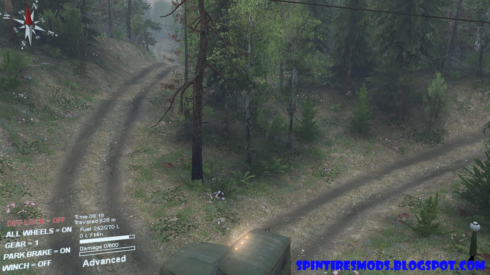 Spin Tires Mods: Peaks maps