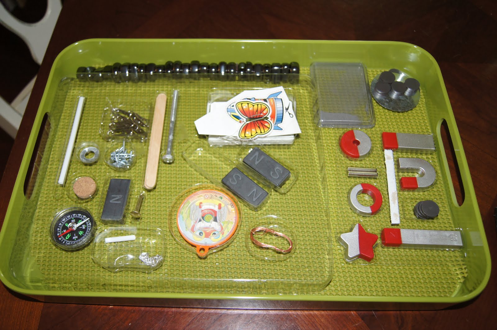 Magnetic & Non-Magnetic Activity for Kids, Magnetism Activity Tray ...