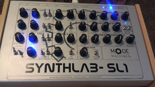 MATRIXSYNTH: Mode Machines Synthlab SL-1 Discreet Analog Desktop Synth SN 34781-037