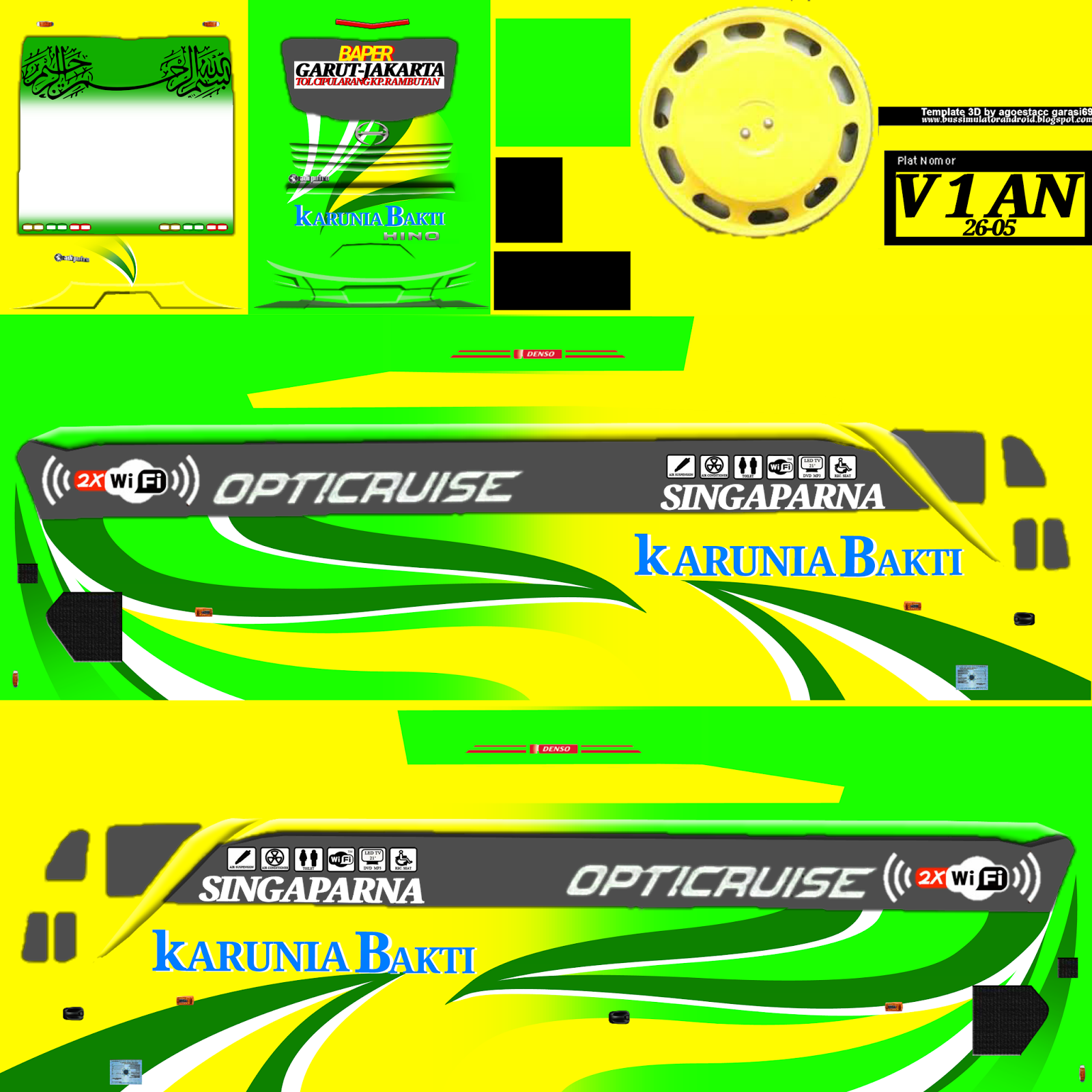 Kumpulan Livery Bus Simulator Indonesia V7 | Download Livery BUSSID Mod