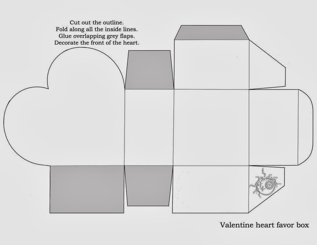 Cajas con forma de Corazón para Imprimir Gratis. - Ideas y material ... Cajas con forma de Corazón para Imprimir Gratis. - Ideas y material ...