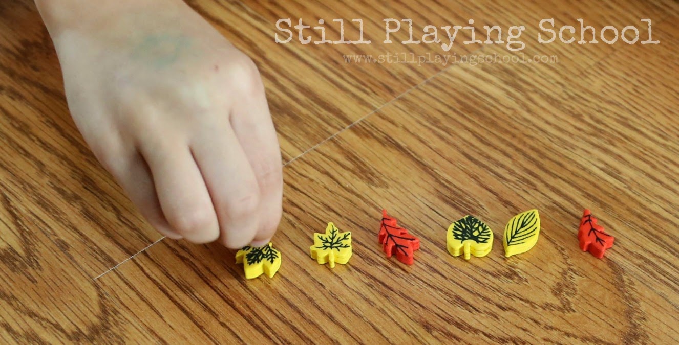 Fine Motor Autumn Leaves Sorting | Still Playing School
