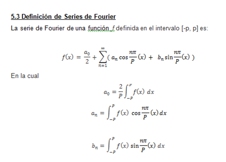 Ecuaciones diferenciales: SERIES DE FOURIER