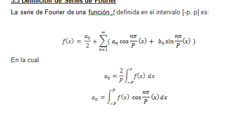 Ecuaciones diferenciales: SERIES DE FOURIER