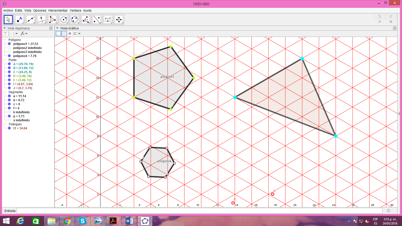 EJERCICIOS BASICOS CON GEOGEBRA