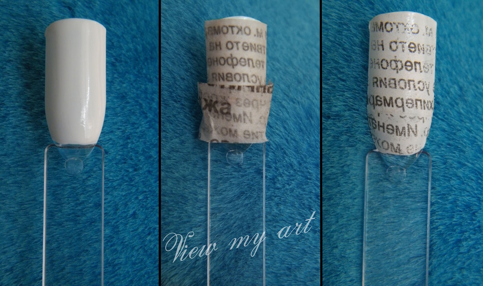 View my art: Paper nails - Хартиен маникюр