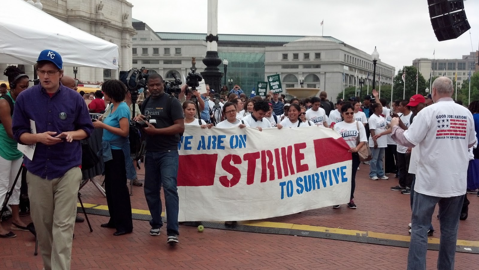 Teamster Nation: Breaking: Poverty wage protesters taking over Union ...